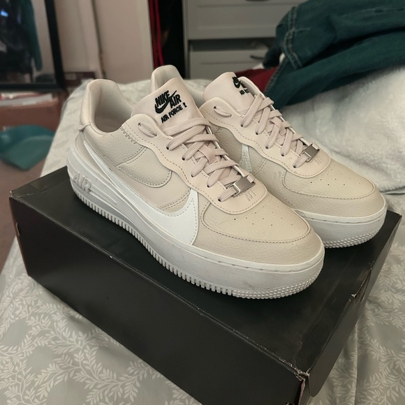 Nike | Shoes | Cream Nike Air Forces | Poshmark